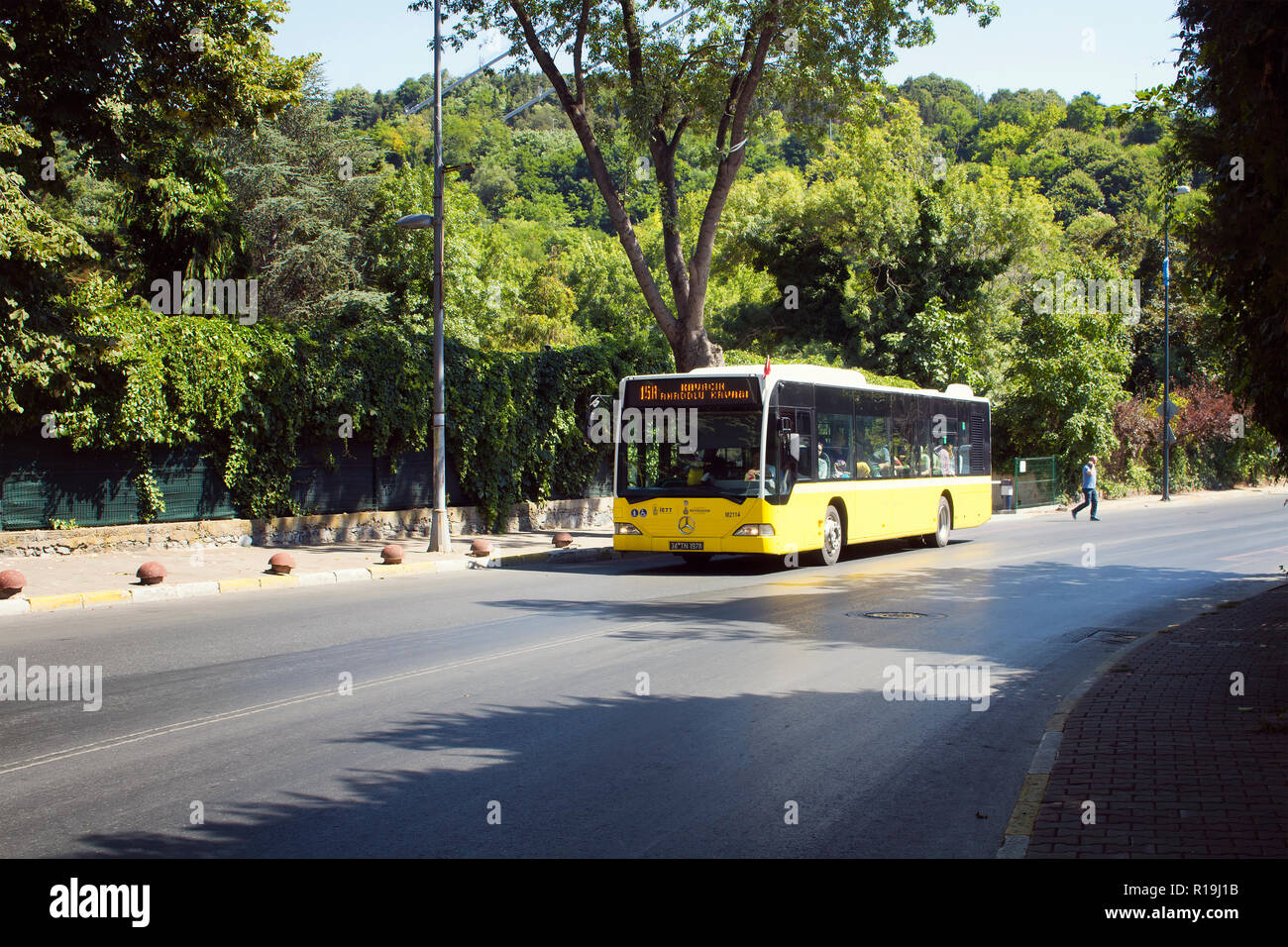 View of a public transportation bus in Istanbul Stock Photo - Alamy
