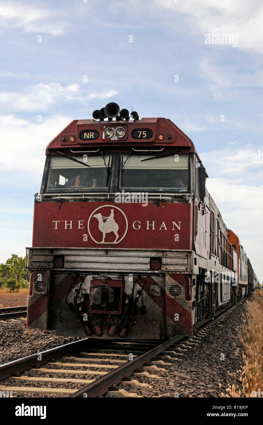 The Ghan train in the Northern Territory, Australia. The Ghan Train ...