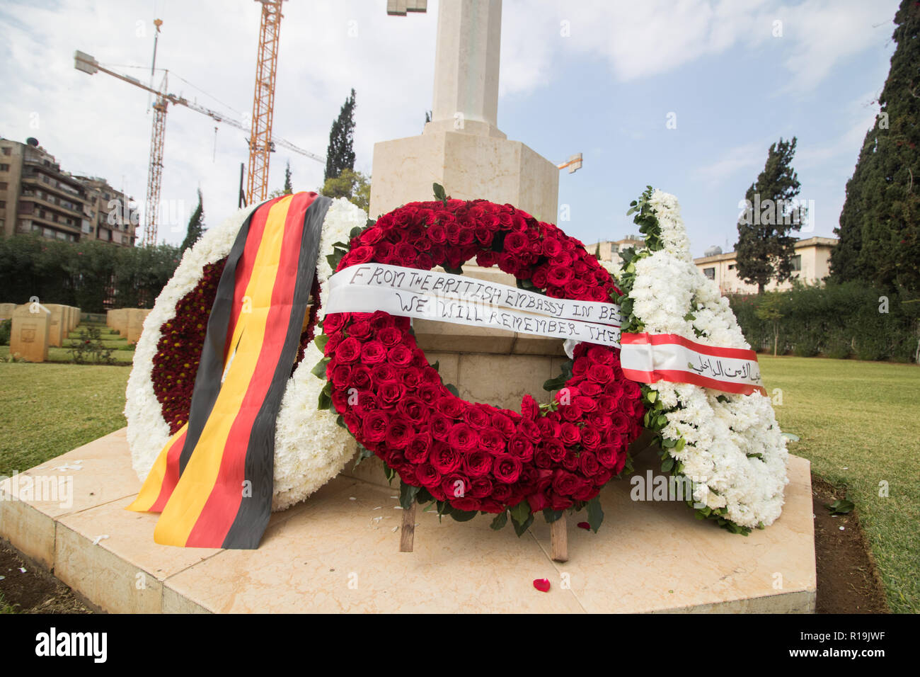 Beirut Lebanon. 10th November 2018. A service of remembrance at the ...