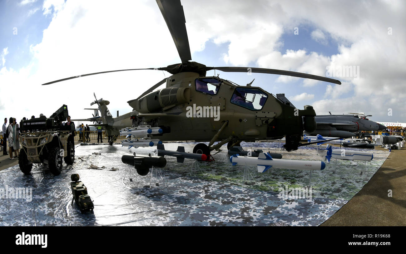 Zhuhai, Zhuhai, China. 10th Nov, 2018. Zhuhai, CHINA-The Z-10 ME ...