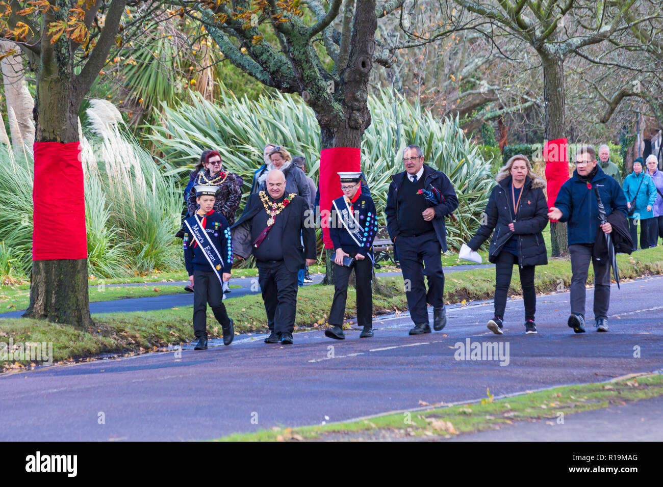 Poole, Dorset, UK. 10th Nov, 2018. After re-landscaping and restoration ...