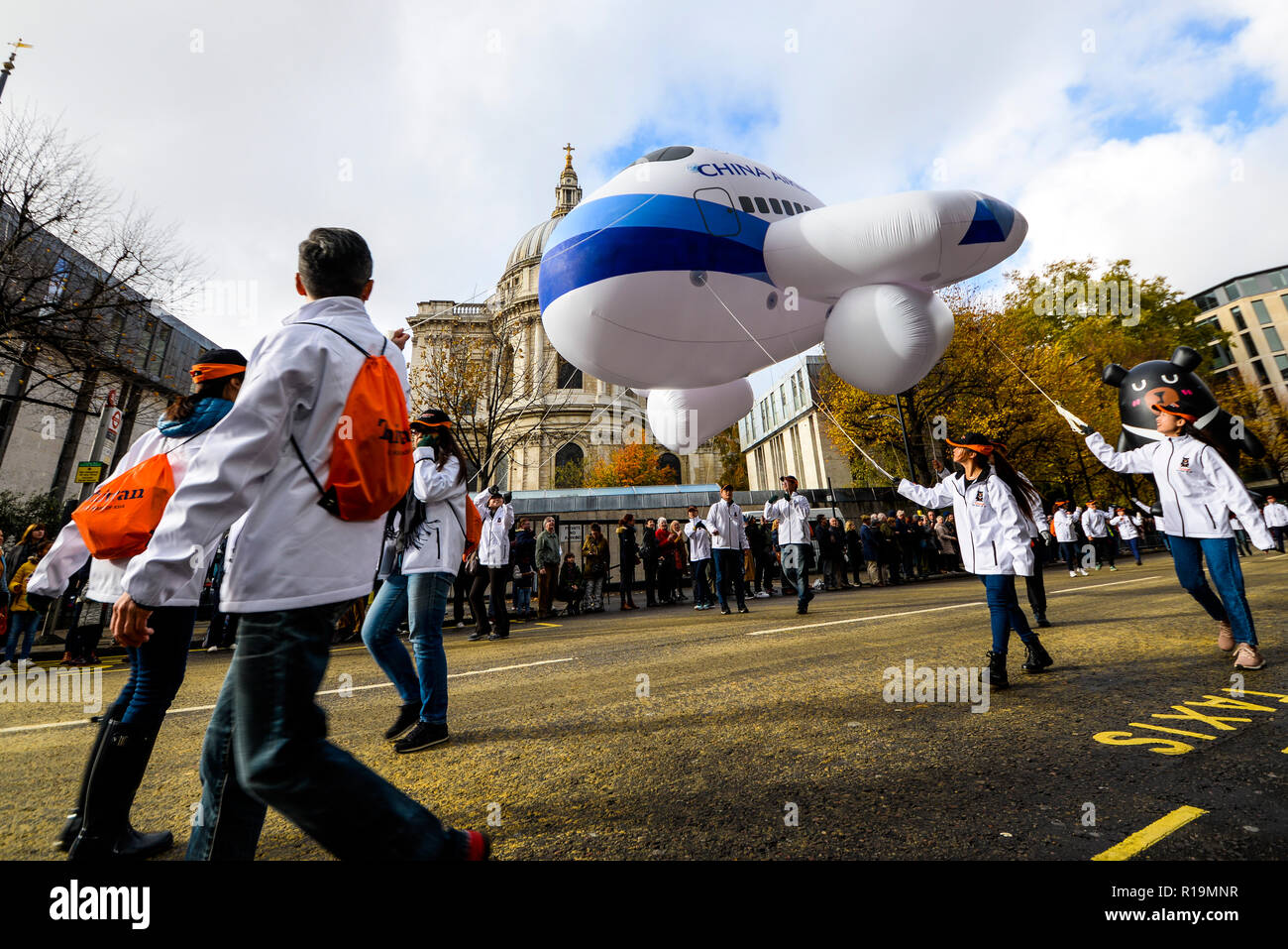 China Airlines inflatable plane of the Overseas Taiwanese community ...