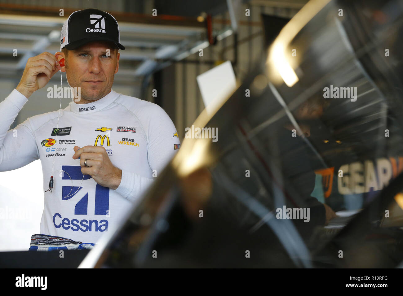 Avondale, Arizona, USA. 10th Nov, 2018. Jamie McMurray (1) hangs out in ...