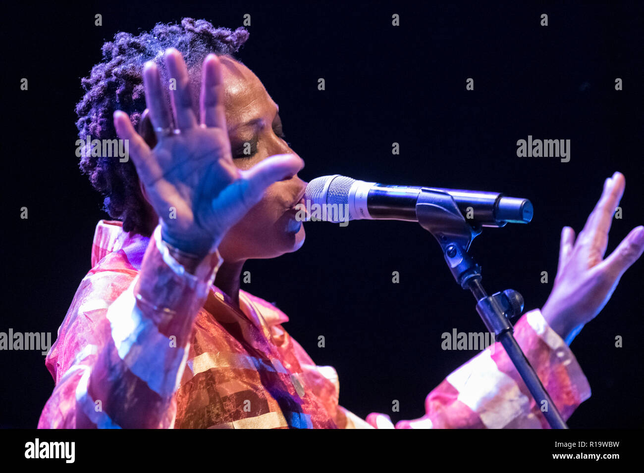 Cartagena, Spain. 09th November, 2018. American singer, Lisa Simone ...