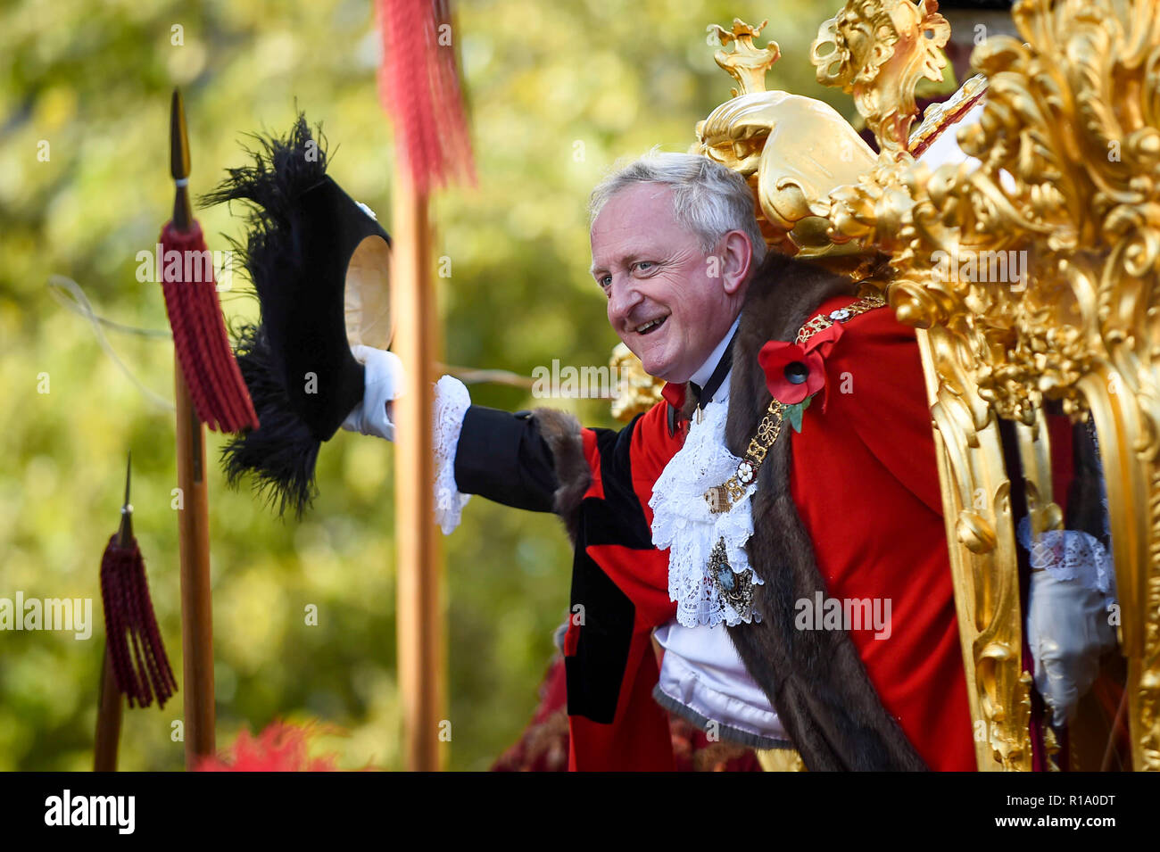 London, Britain. 10th Nov, 2018. Peter Estlin, the 691st Lord Mayor of ...