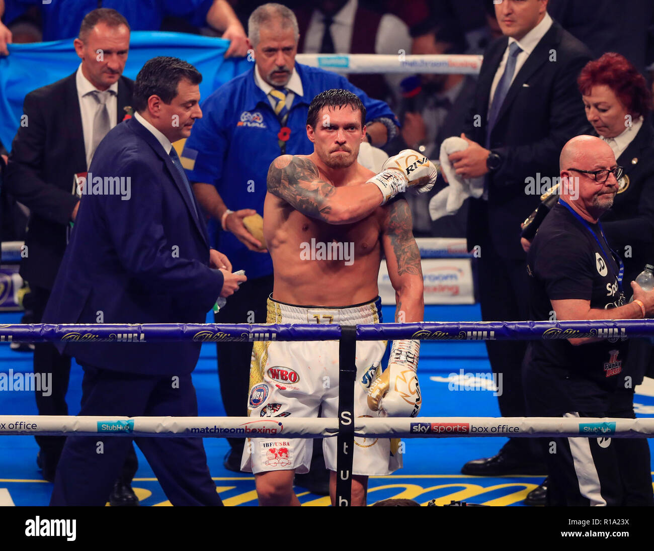 Manchester Arena, Manchester, UK. 10th Nov, 2018. Boxing, WBC, WBA, WBO, IBF and Ring Magazine ...