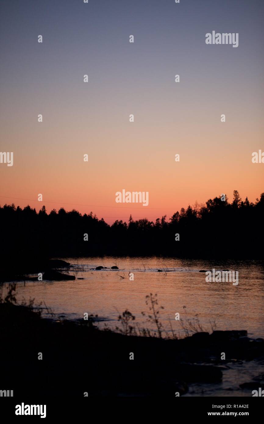 Summer lake sunset hi-res stock photography and images - Alamy