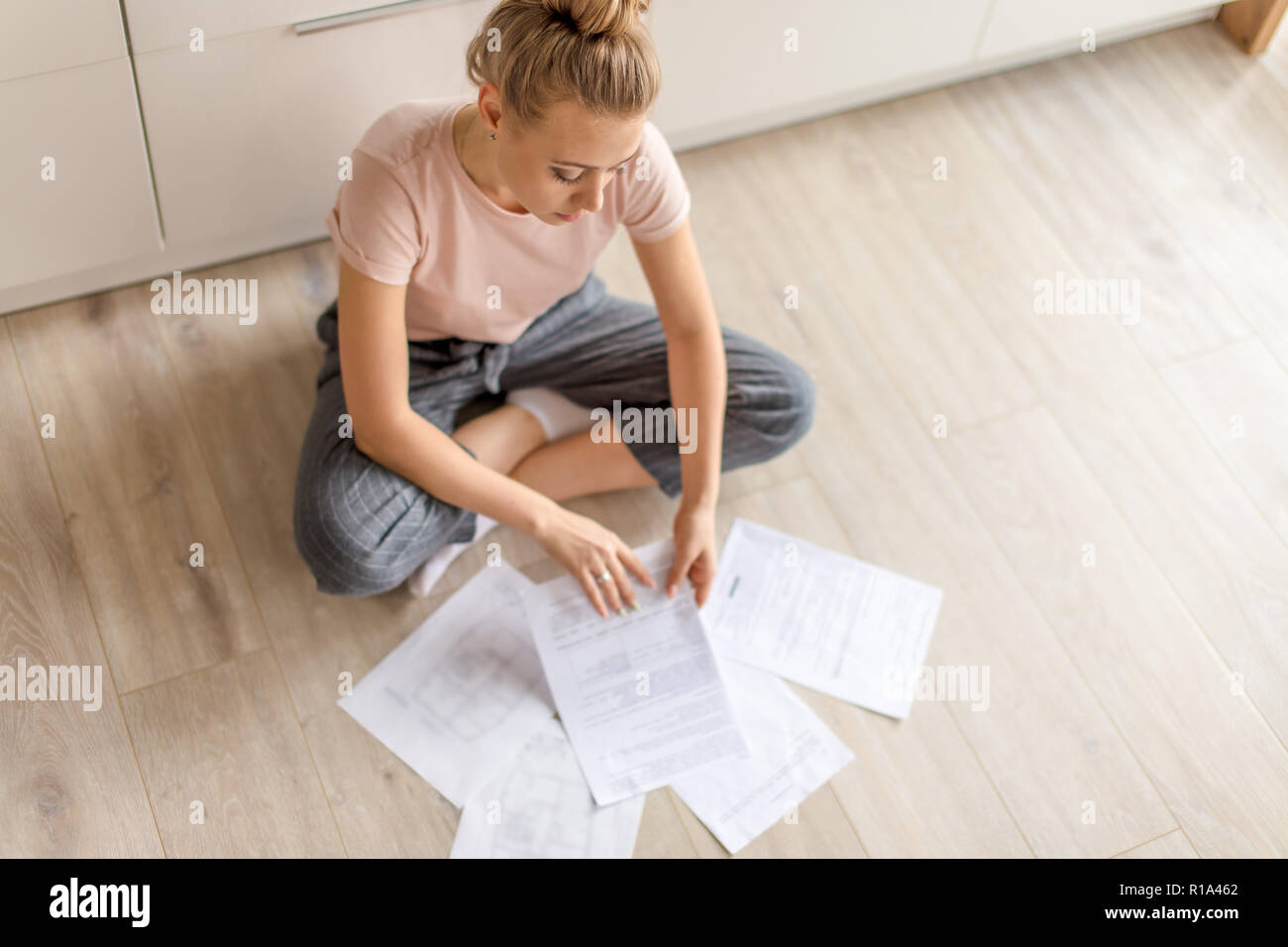 teacher preparing for a lesson Stock Photo - Alamy