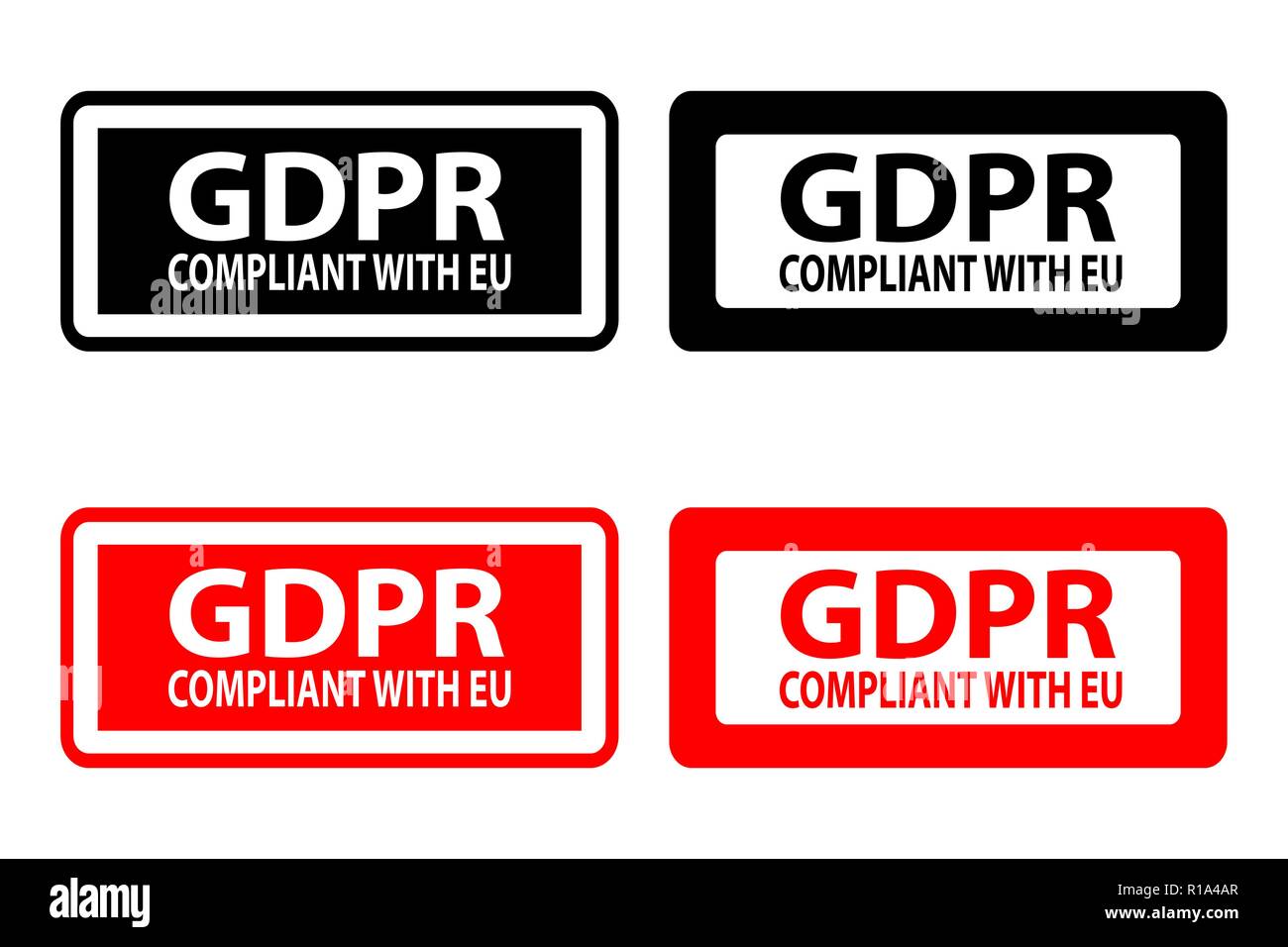 GDPR compliant with EU (General Data Protection Regulation) - rubber ...