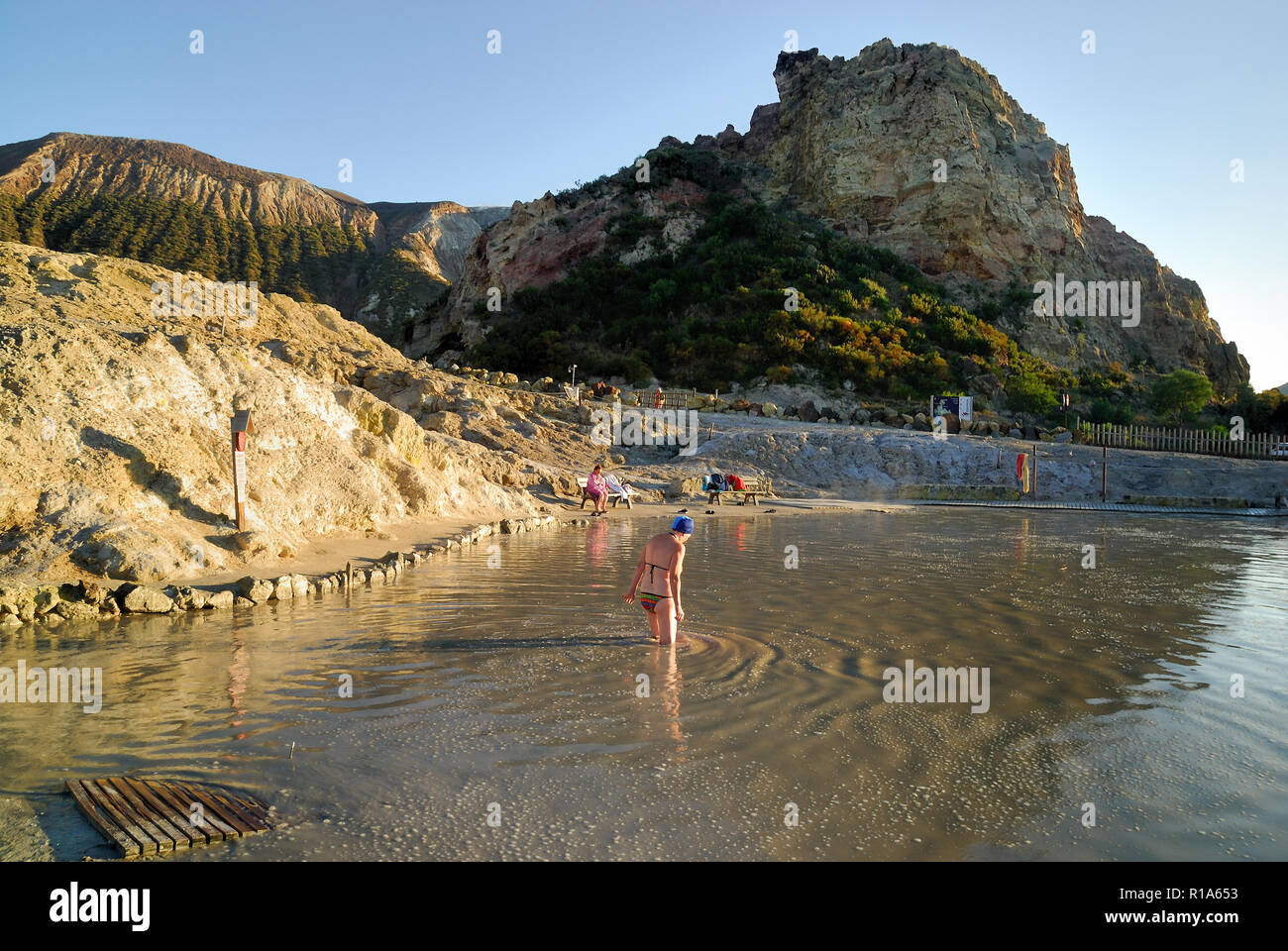 Vulcano thermal mud baths hi-res stock photography and images - Alamy