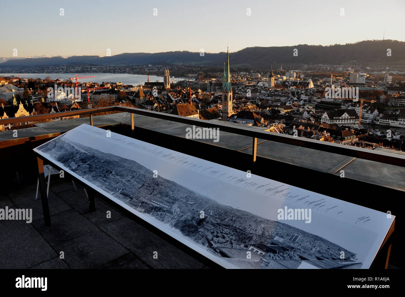 Zurich university terrace hi-res stock photography and images - Alamy