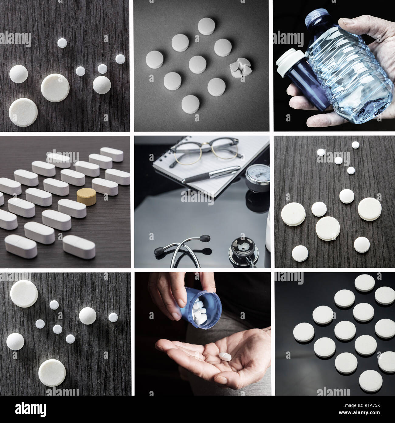 Addiction collage hi-res stock photography and images - Alamy