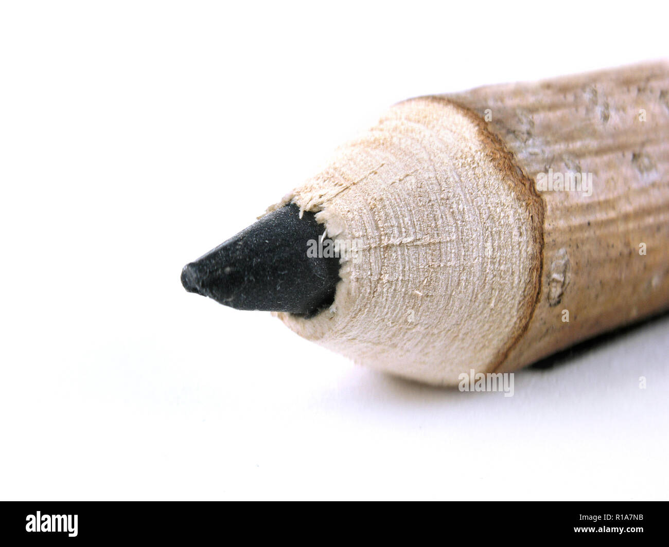 close up. wooden pencil on white background.photo with copy space Stock ...