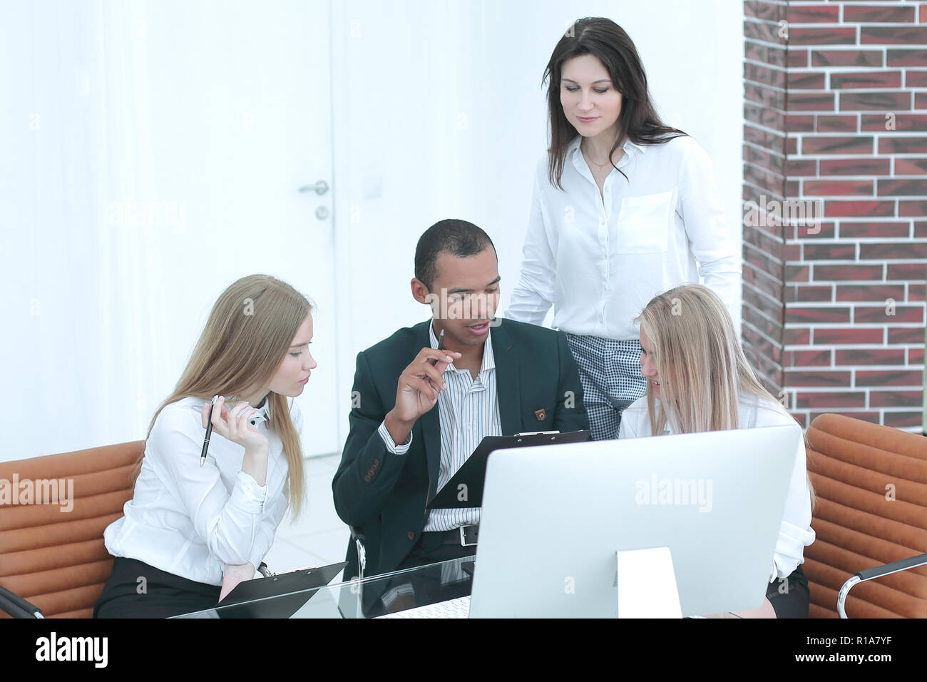 business team working on a new business project Stock Photo - Alamy