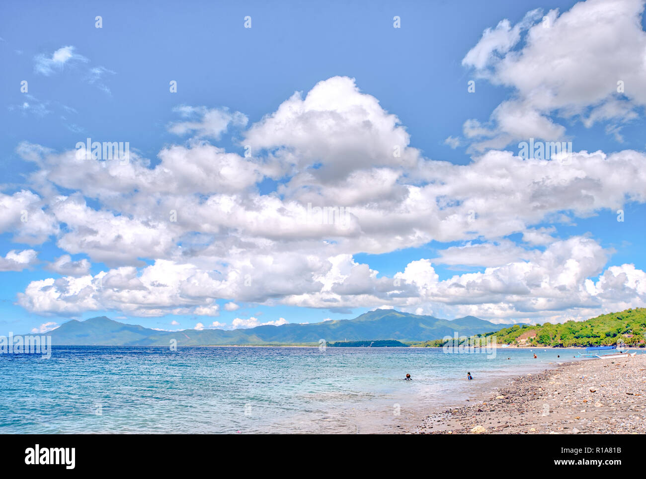 Pebble beach of Punta Malabrigo, Batangas, Philippines Stock Photo - Alamy