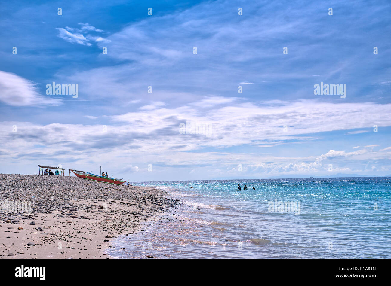 Pebble beach of Punta Malabrigo, Batangas, Philippines Stock Photo - Alamy