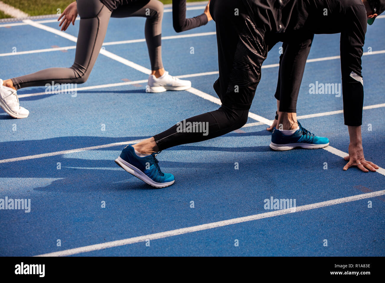 Short track runners hi-res stock photography and images - Alamy