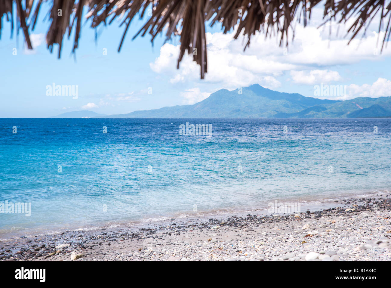 Pebble beach of Punta Malabrigo, Batangas, Philippines Stock Photo - Alamy