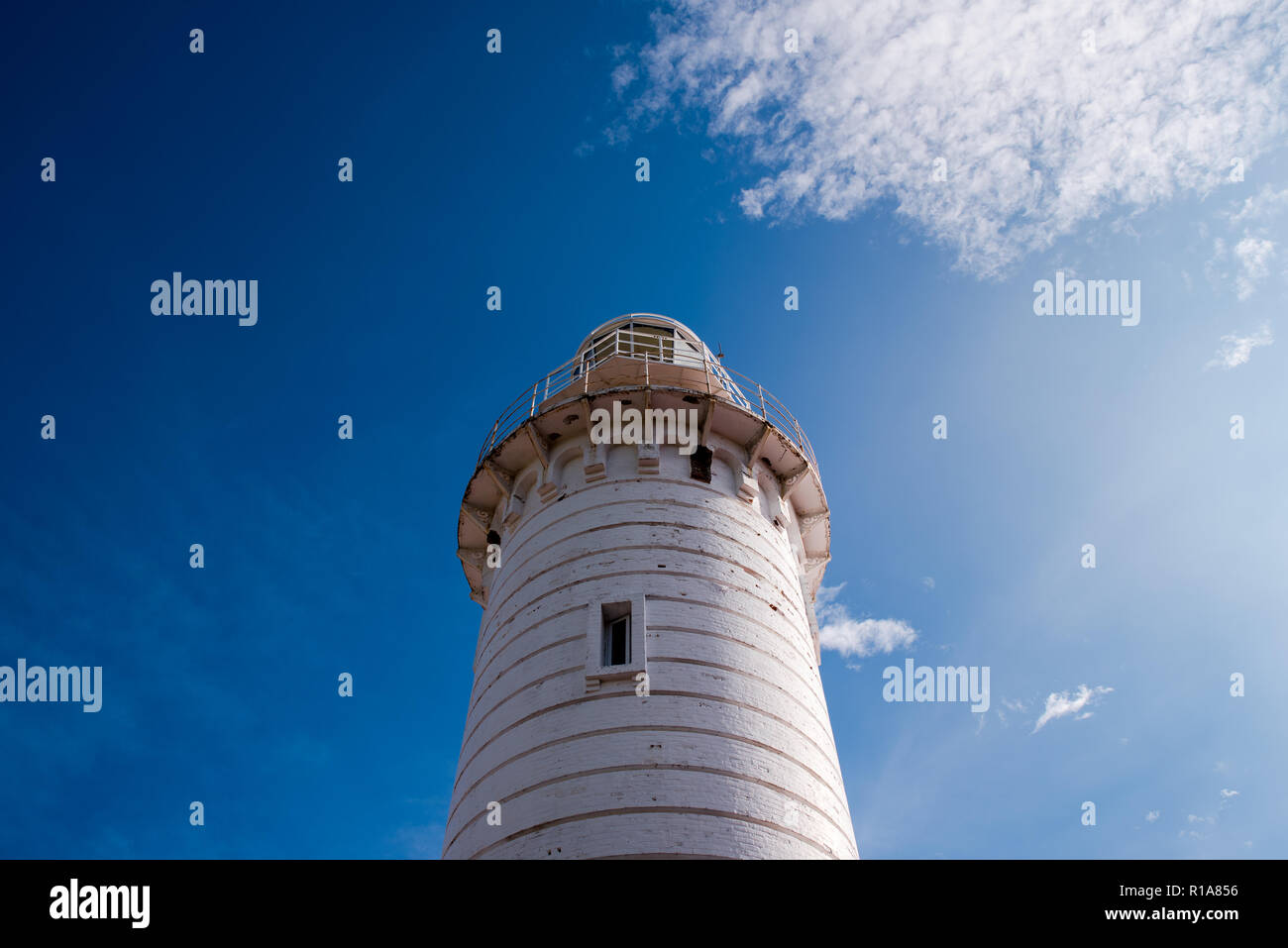 Punta Malabrigo Lighthouse tower at Batangas,Philippines Stock Photo ...