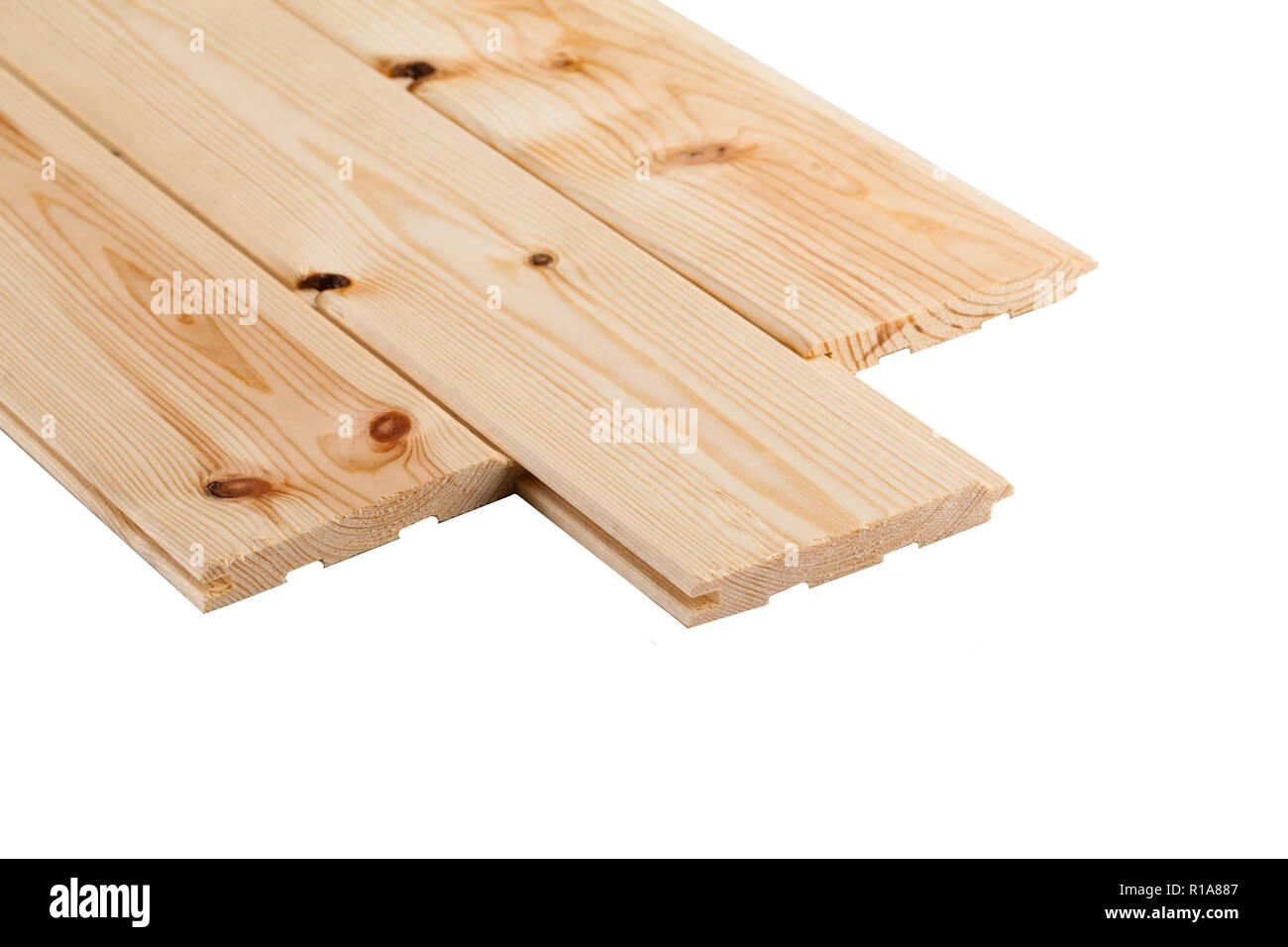 stack wood plank isolated on white background Stock Photo - Alamy