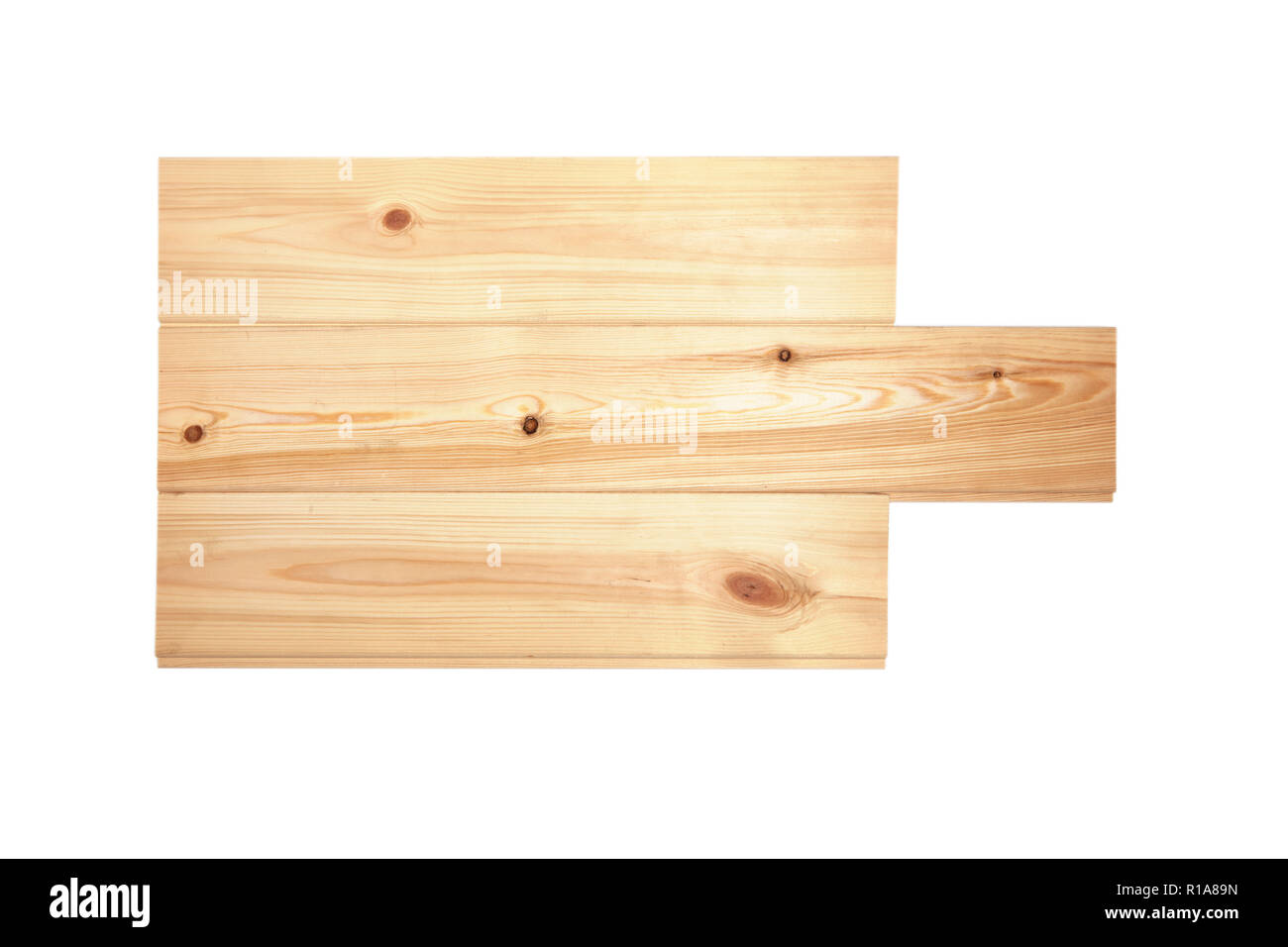 Wood rectangle pieces isolate on white Stock Photo - Alamy