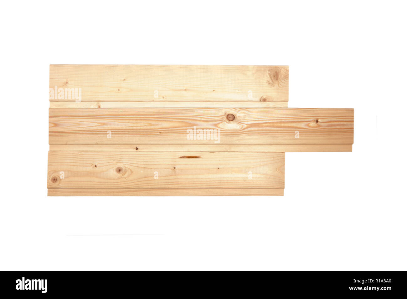 stack wood plank isolated on white background Stock Photo - Alamy