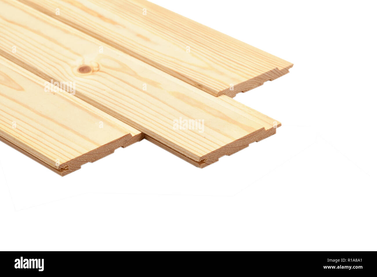stack wood plank isolated on white background Stock Photo - Alamy