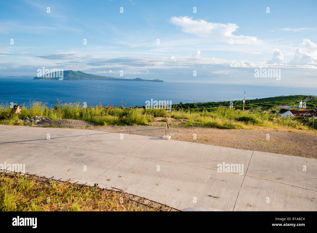 Scenic vista overlooking the island of Mindoro, Philippines Stock Photo ...
