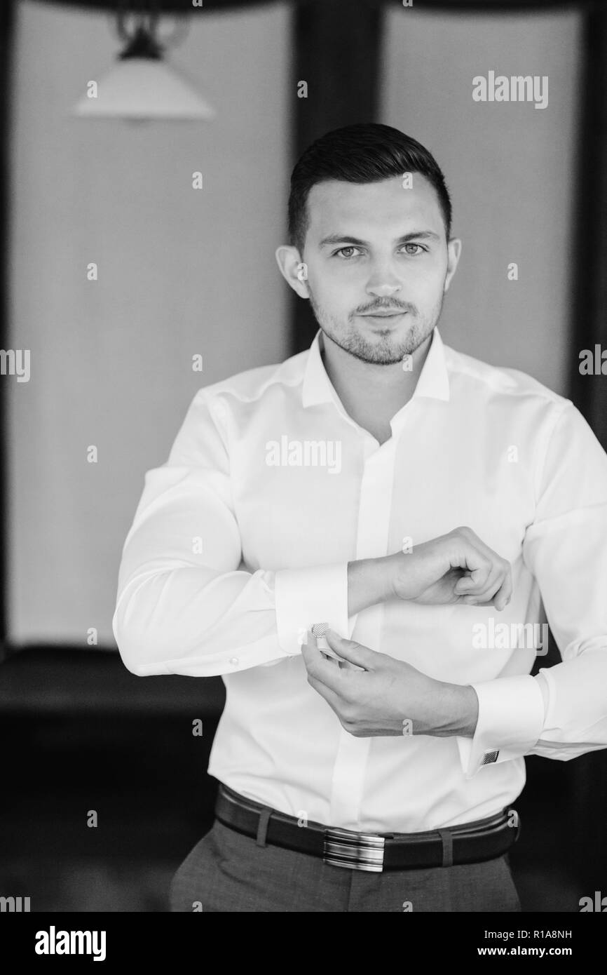 Rich man model business Black and White Stock Photos & Images - Alamy