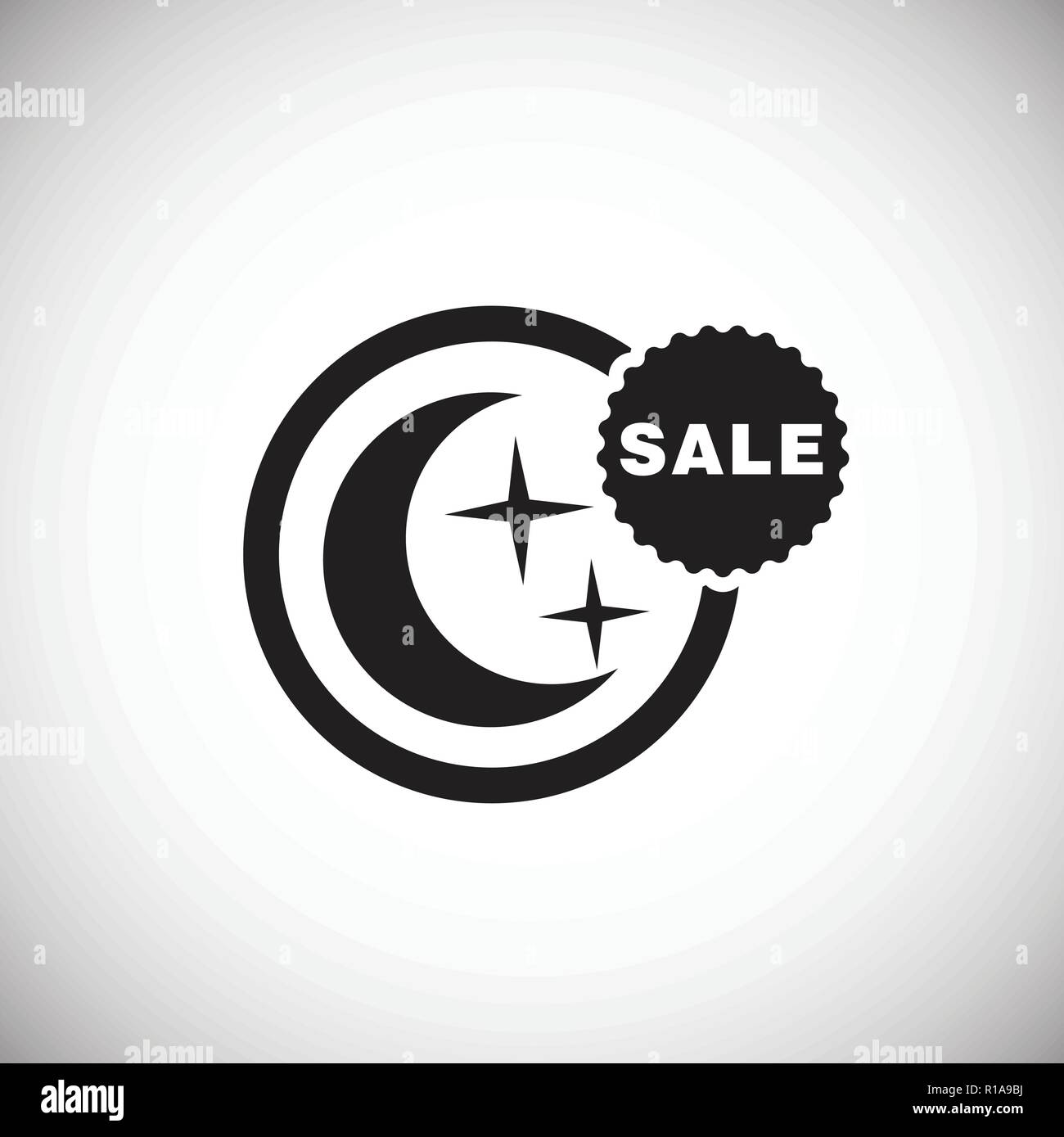 All time discount day night on white background Stock Vector Image ...