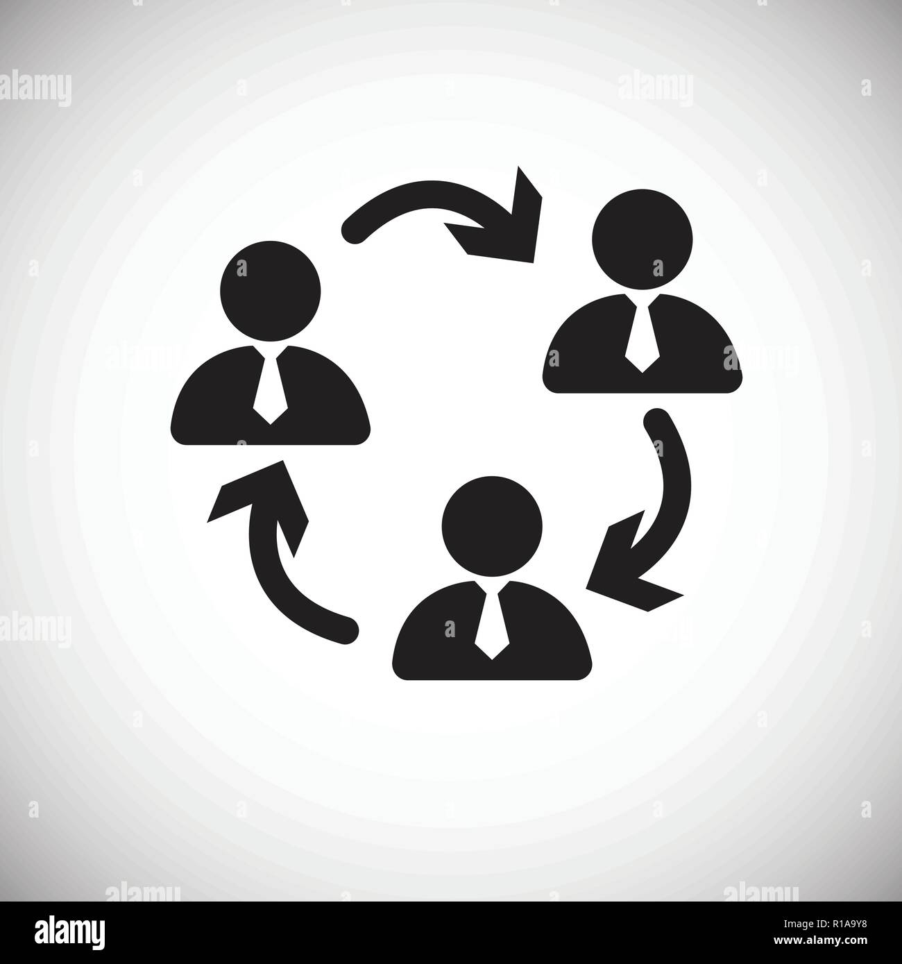 Teamwork on white background Stock Vector Image & Art - Alamy