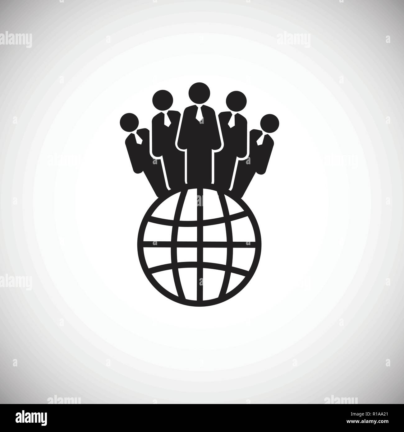 Teamwork world on white background Stock Vector Image & Art - Alamy