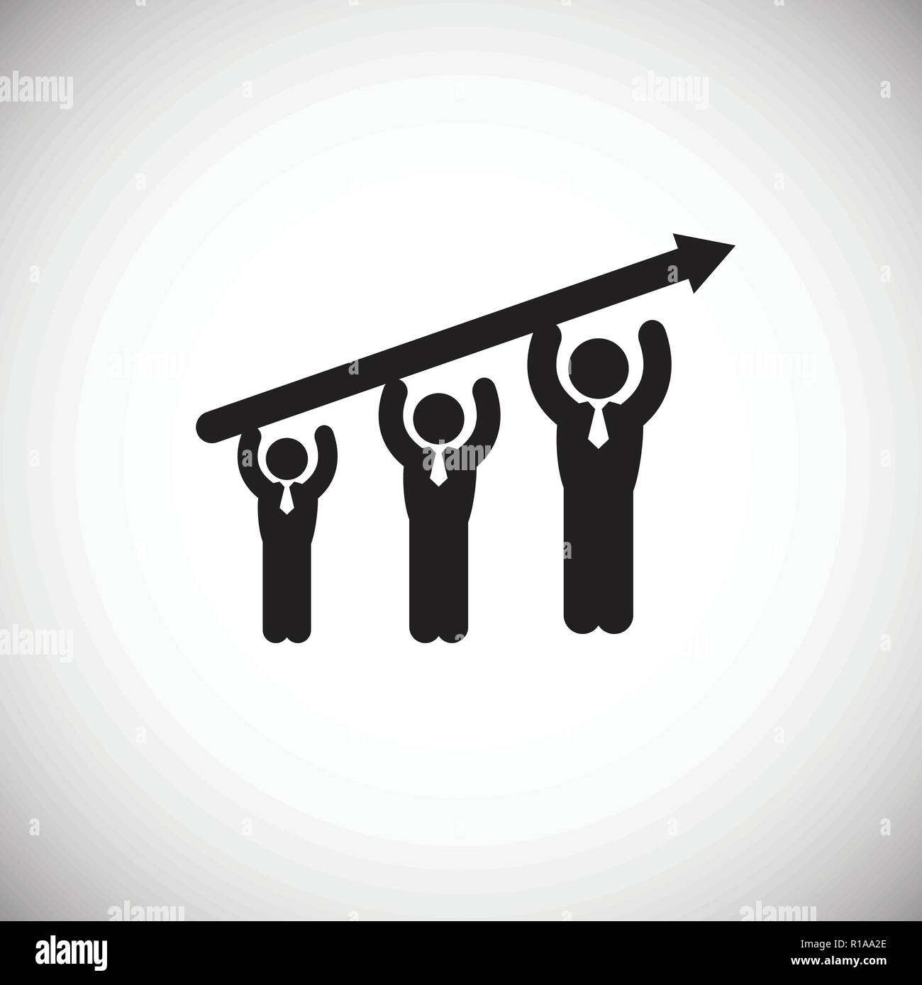 Team work progress on white background Stock Vector Image & Art - Alamy