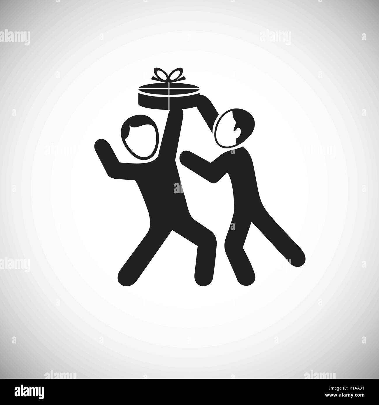 People fighting for items on sale on white background Stock Vector ...