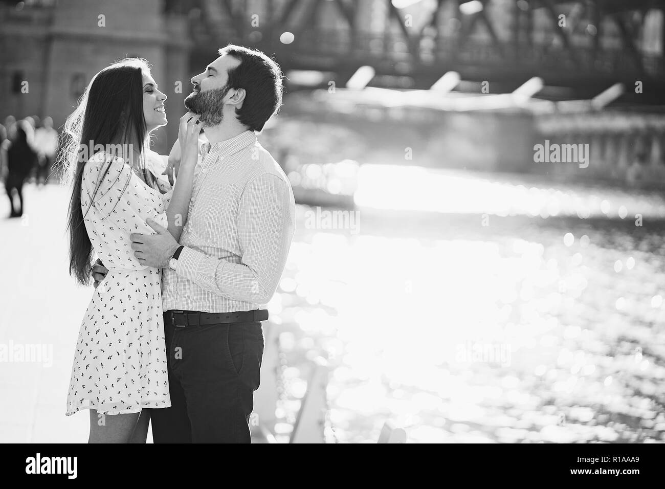 Cute couple Black and White Stock Photos & Images - Alamy