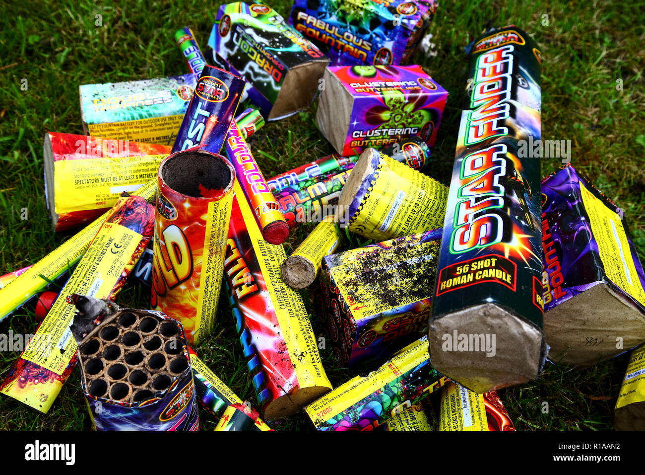 Burnt fireworks hi-res stock photography and images - Alamy