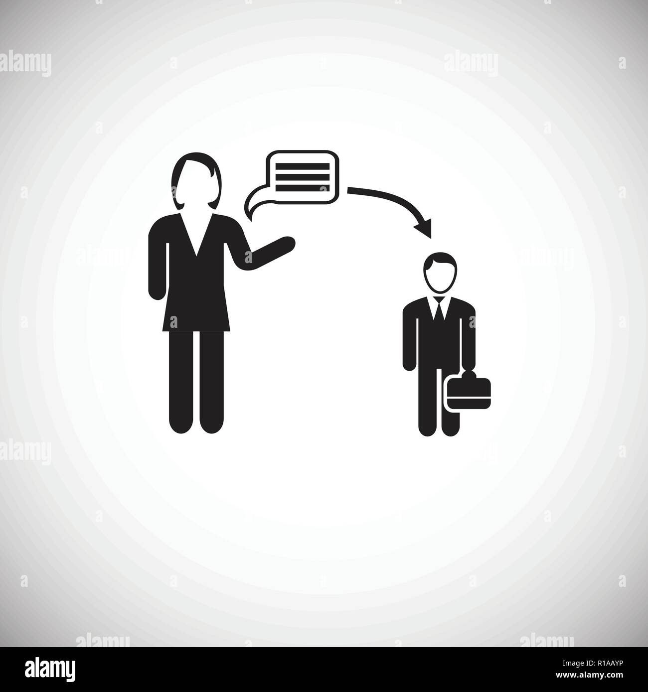 Manager staff management on white background Stock Vector Image & Art ...