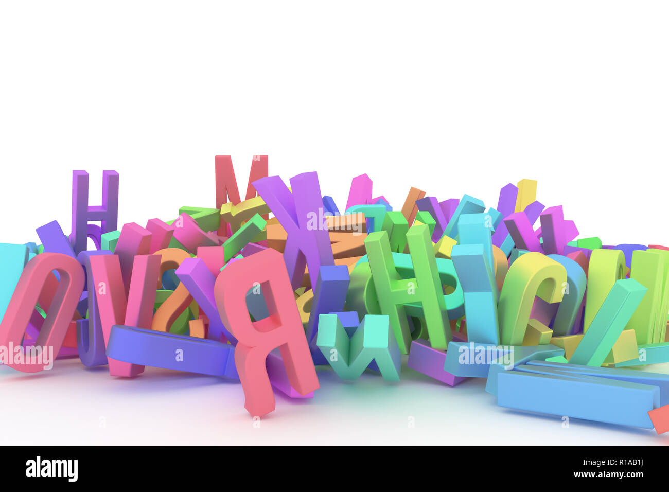 CGI typography, good for design texture or background, alphabet, letter ...