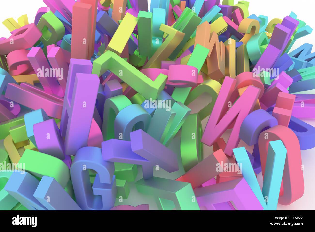 Background abstract CGI typography, good for design, alphabet, letter ...