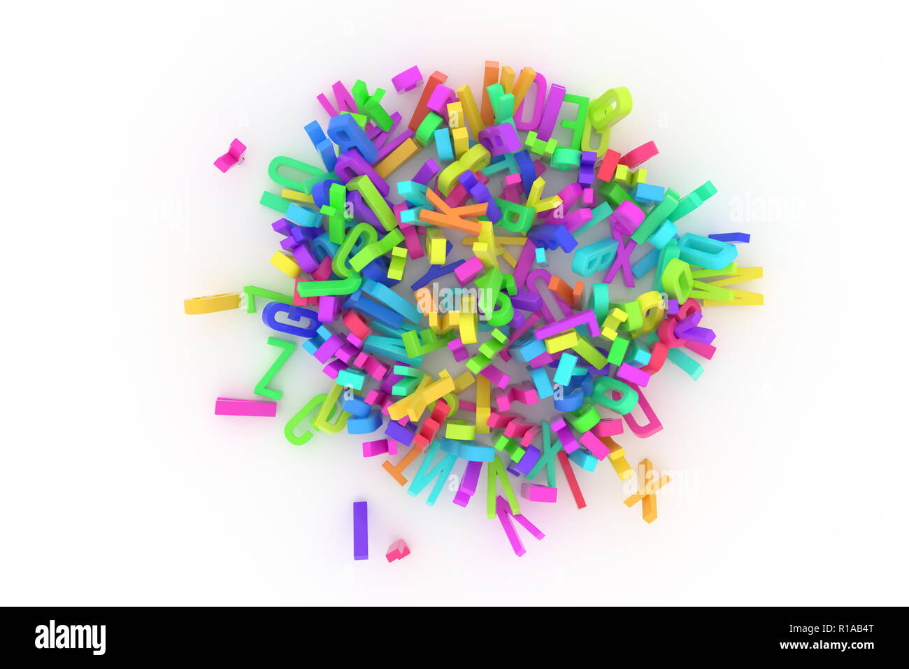 CGI typography, good for design texture or background, alphabet, letter ...