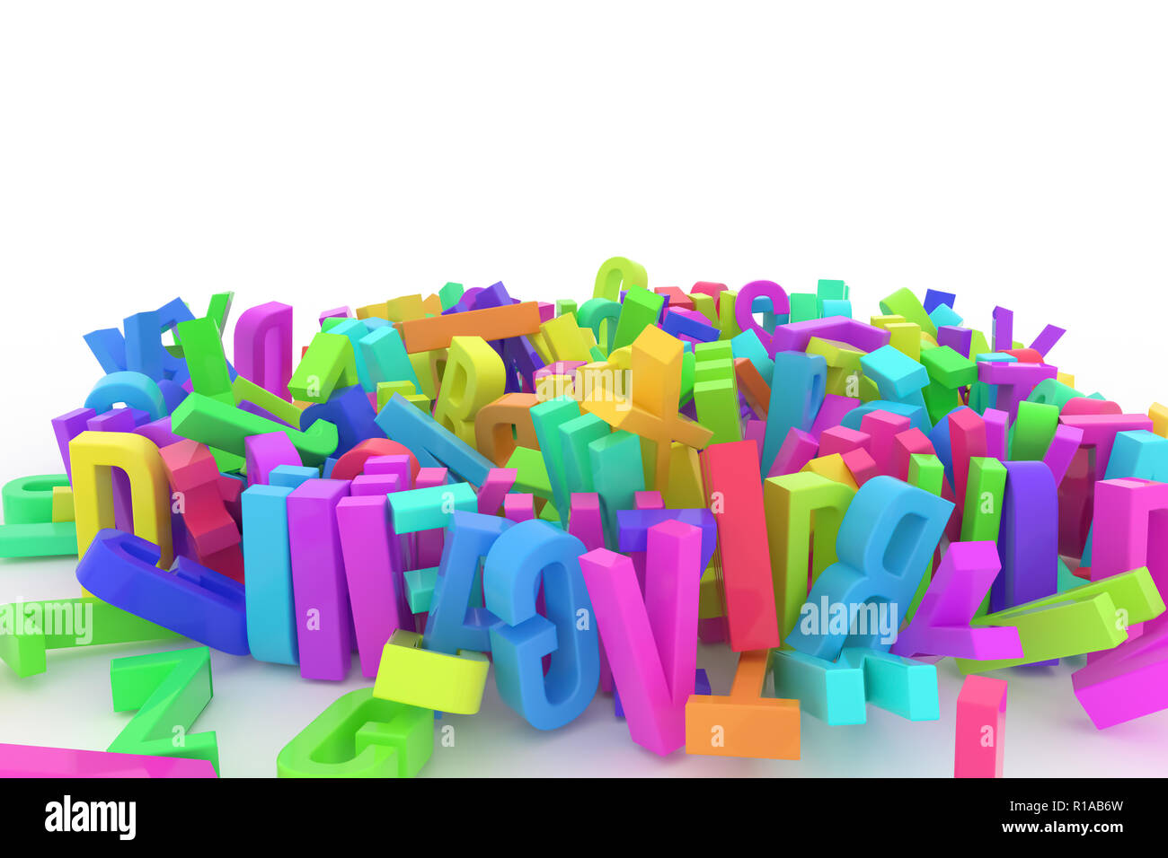 Background abstract CGI typography, good for design, alphabet, letter ...