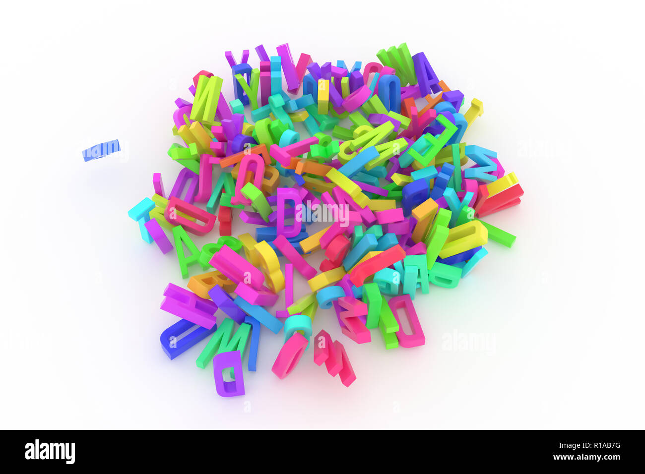 Decorative, illustrations CGI typography, letter of ABC, alphabet. Good ...