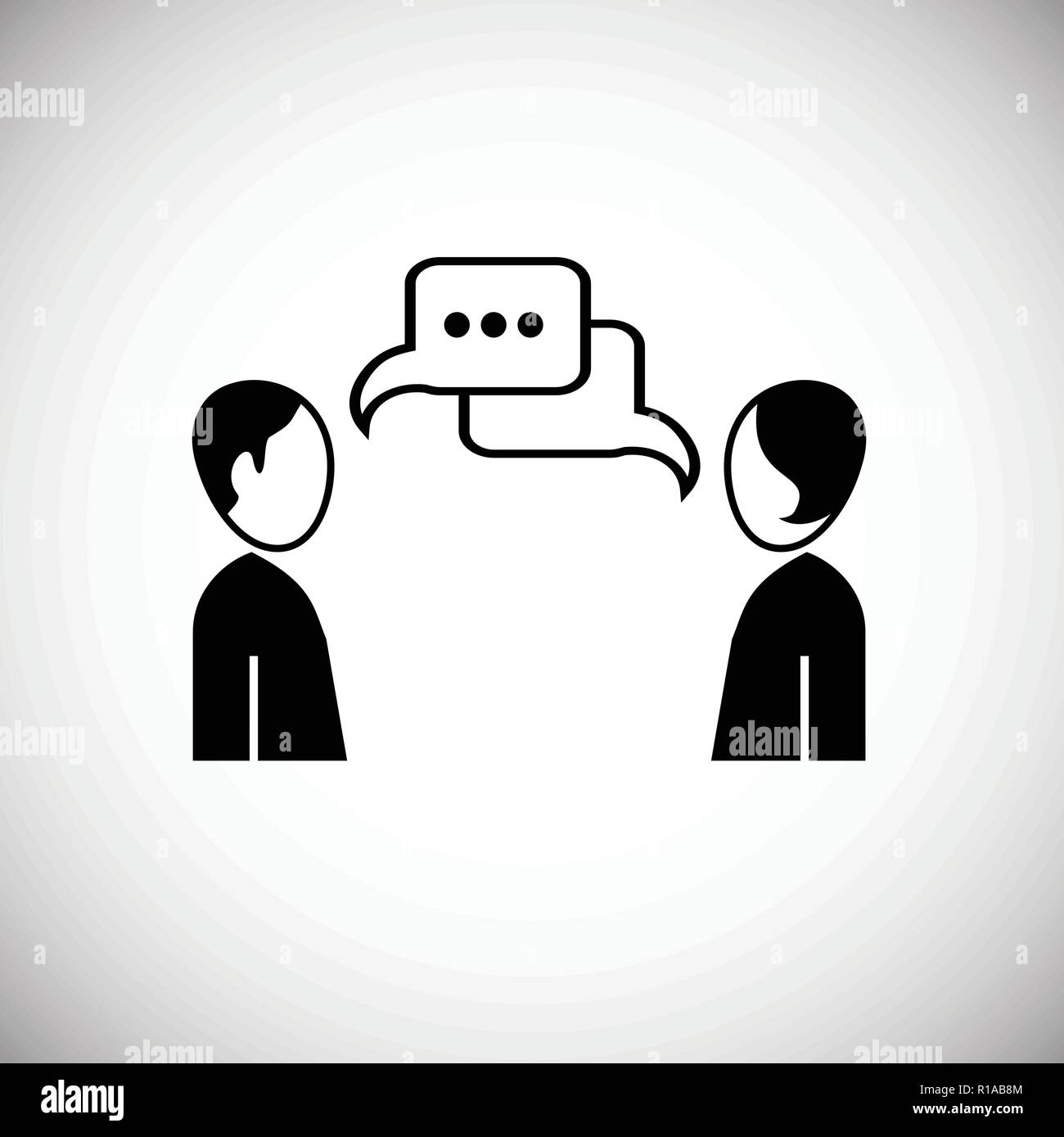 Business negotiation on white background Stock Vector Image & Art - Alamy