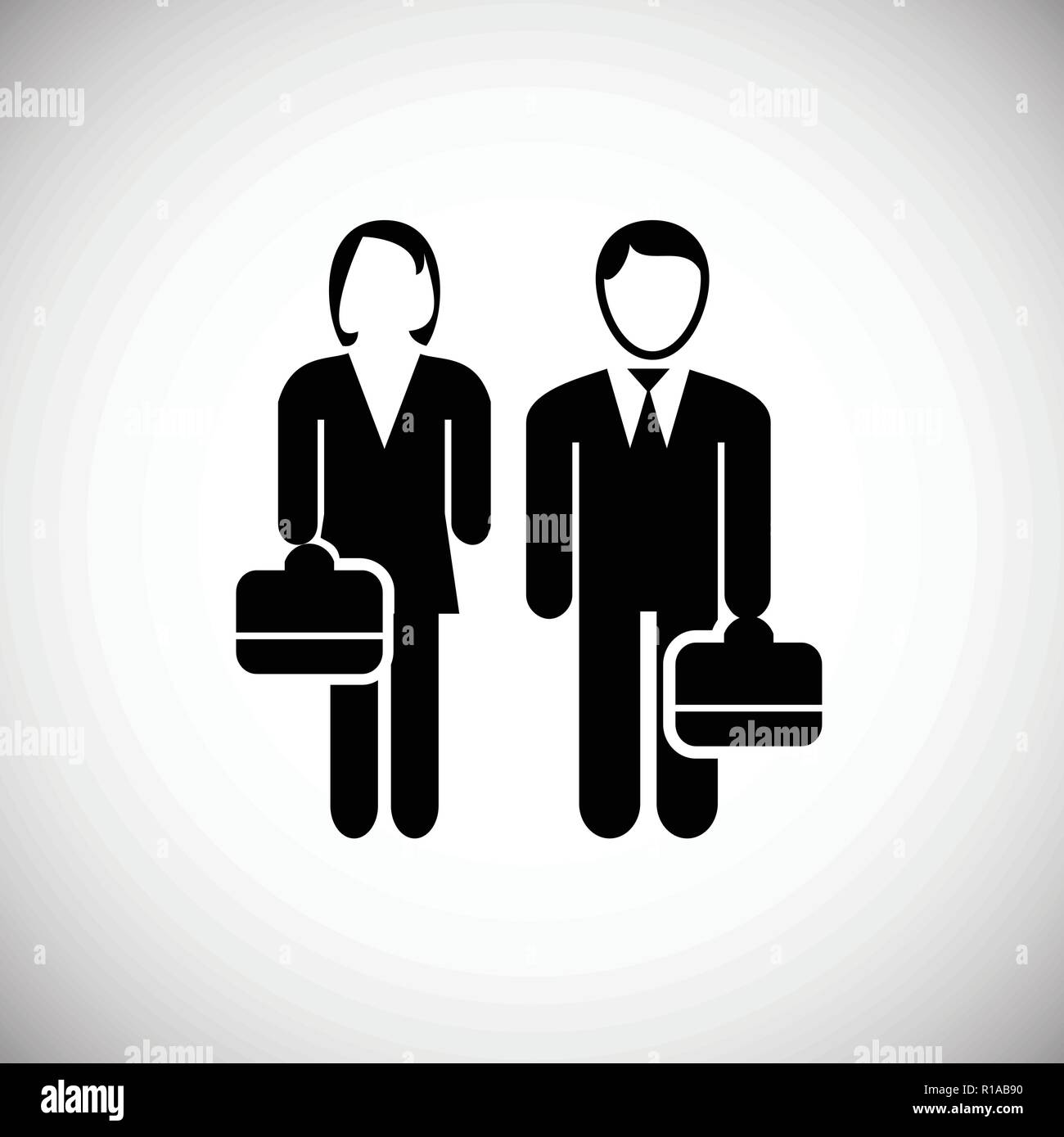 Business partners on white background Stock Vector Image & Art - Alamy