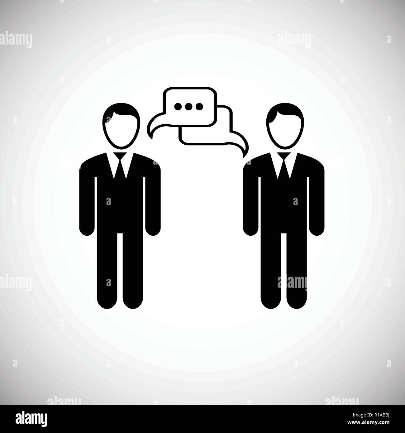 Business negotiation on white background Stock Vector Image & Art - Alamy