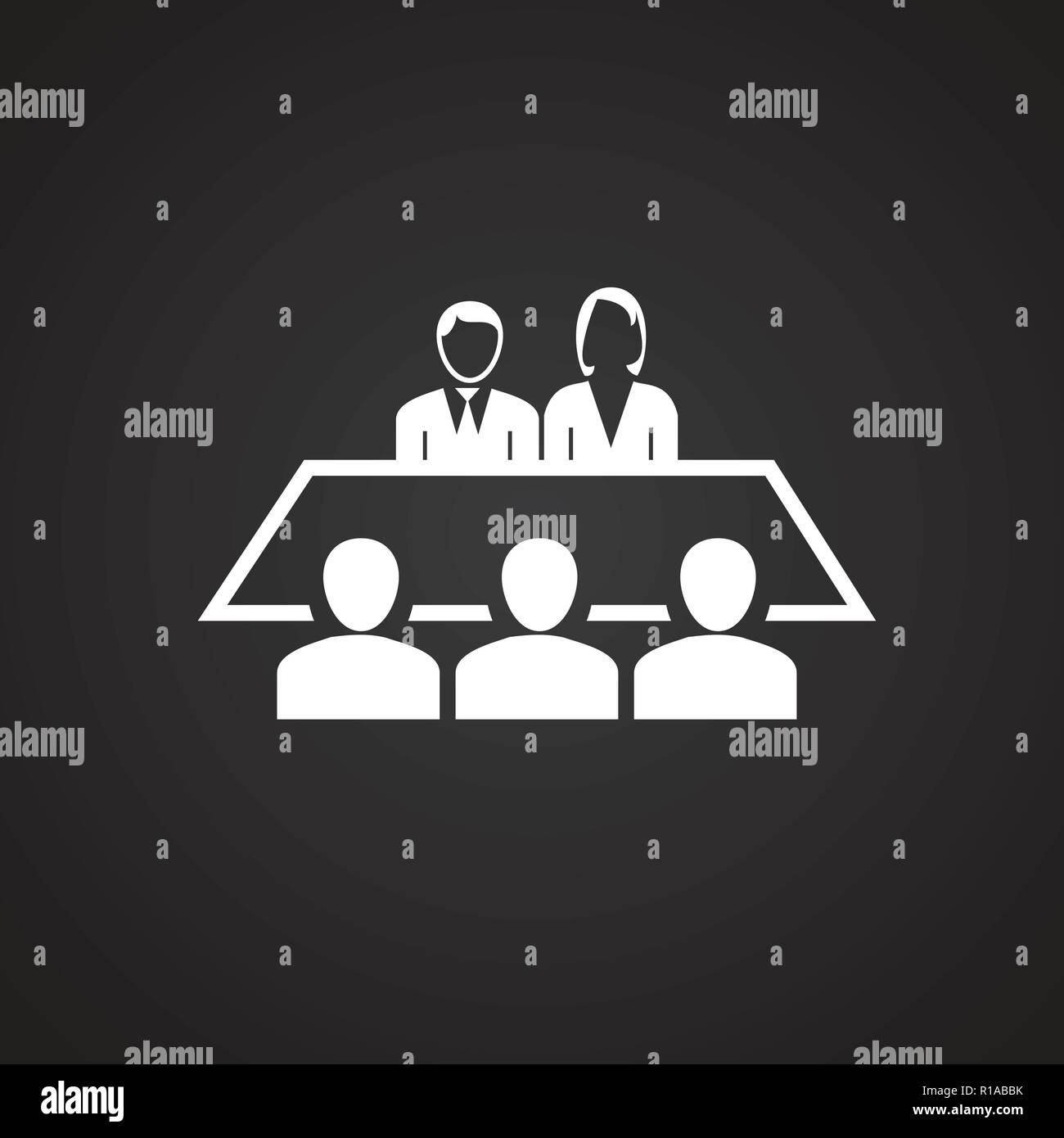 Team meeting on black background Stock Vector Image & Art - Alamy