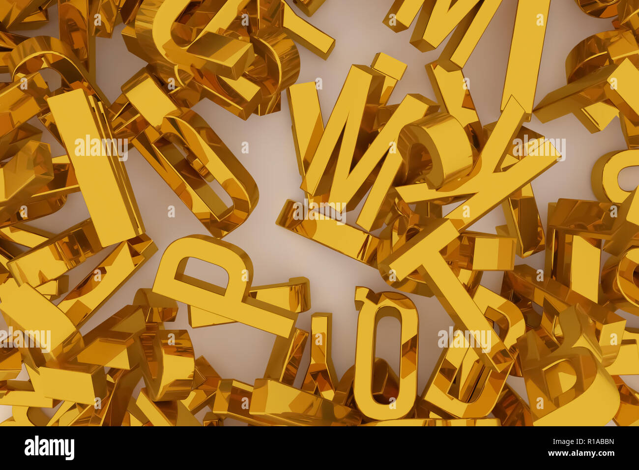 Decorative, illustrations CGI typography, letter of ABC, alphabet. Good ...