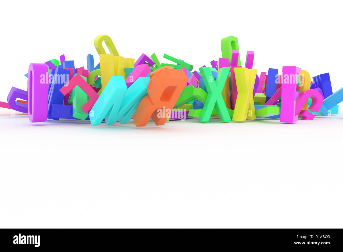 Background abstract CGI typography, good for design, alphabet, letter ...