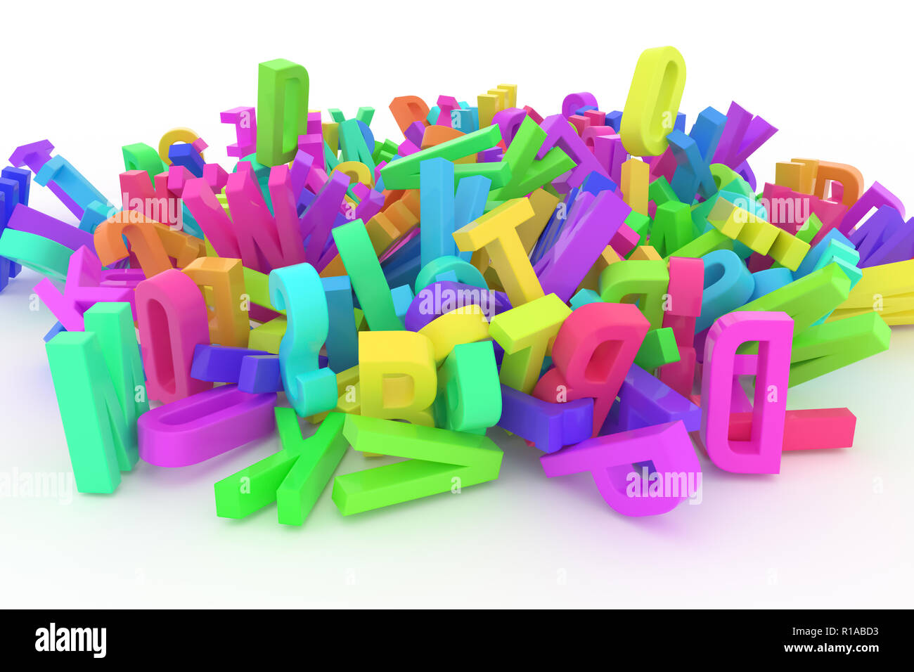 Background abstract CGI typography, good for design, alphabet, letter ...