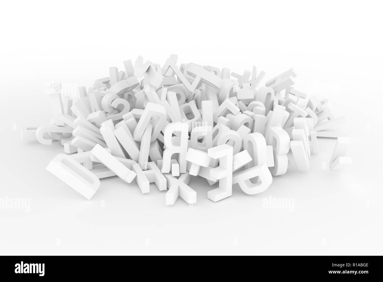 CGI typography, good for design texture or background, alphabet, letter ...